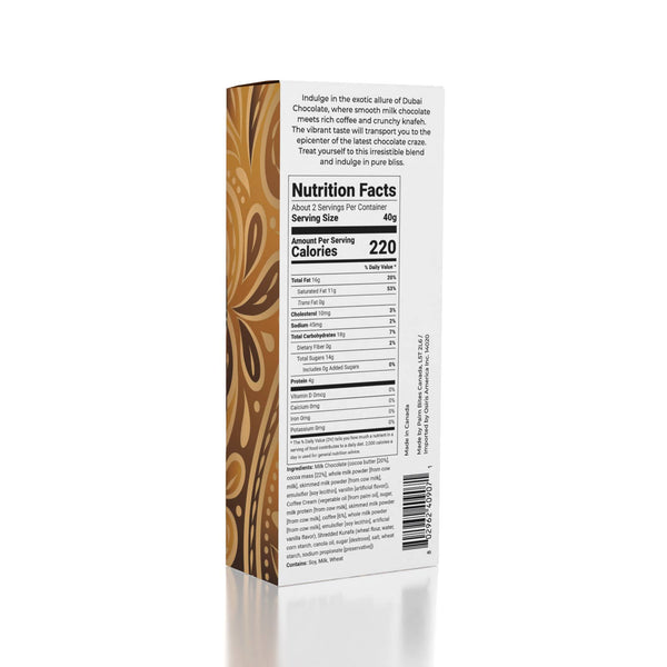 Showcase - Dubai Chocolate Bar Limited Edition Arabica Coffee by Oasis ...