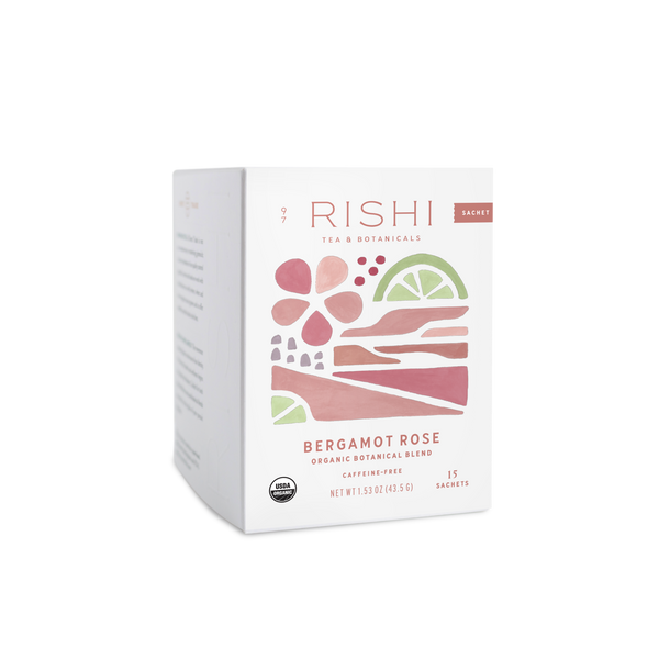 Rishi Tea & Botanicals - Bergamot Rose Organic Herbal Tea Sachets ...